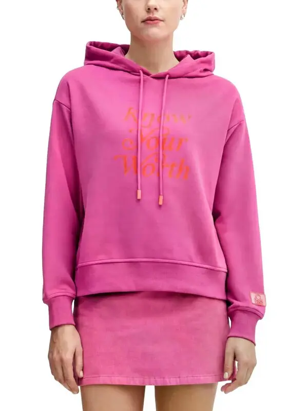 BENETTON Printed Hoodie - Pink