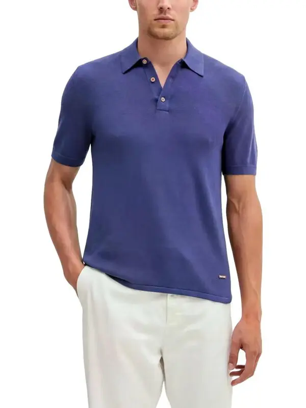 BENETTON Short-sleeve Polo Shirt - Blue