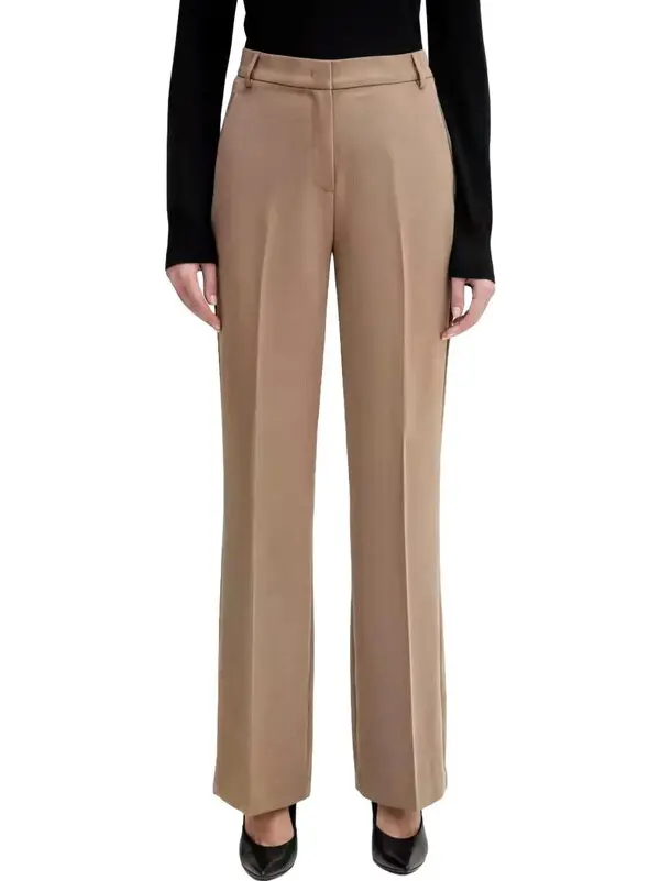 Sisley Straight Leg Trousers - Brown