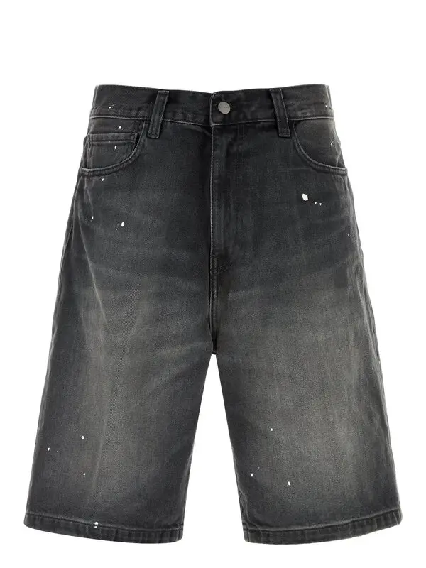 Carhartt Work In Progress Denim Bermuda Shorts - Black