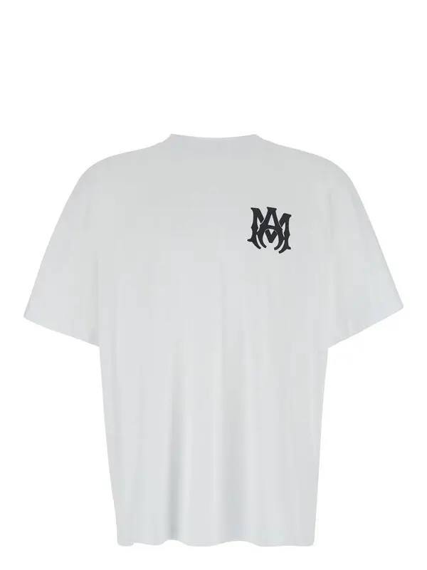 Amiri Oversized T-shirt With Contrast Logo Print In Cotton For - Multicolor