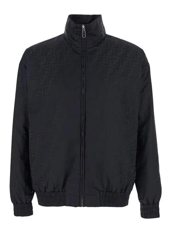 Fendi Padded Bomber Zucca Embossed Ny - Multicolor