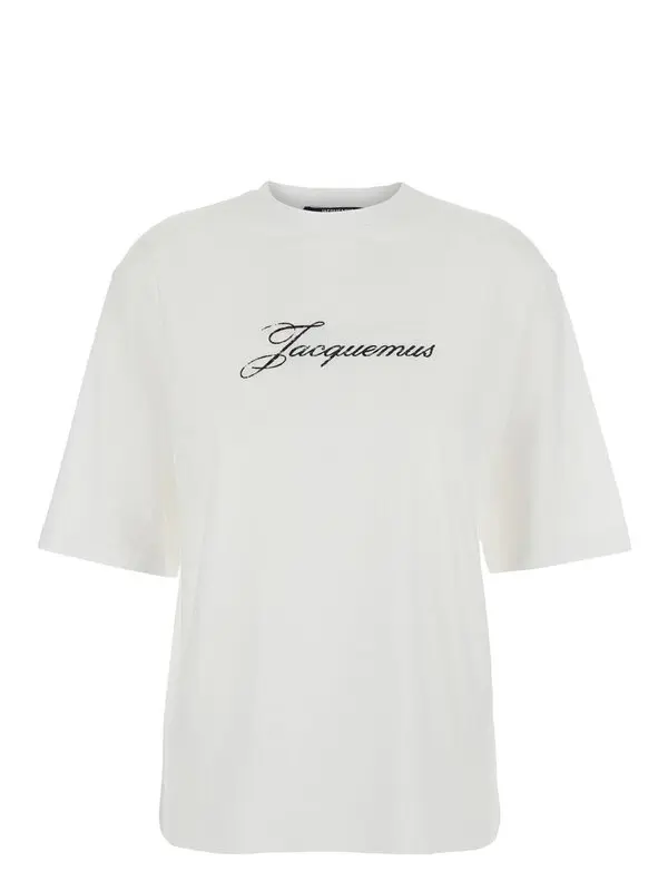 Jacquemus Cotton T-shirt With Logo - Multicolor