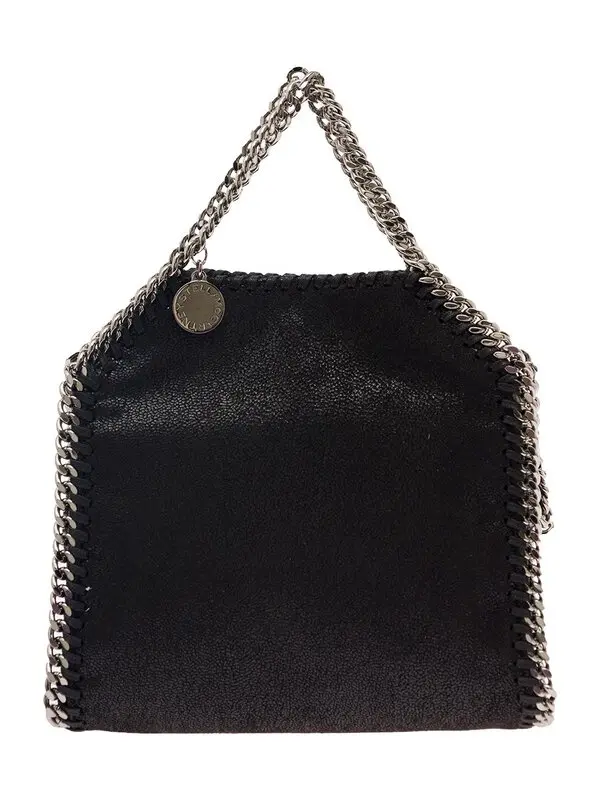 Stella McCartney Mini Tote Bag With Logo Charm - Multicolor