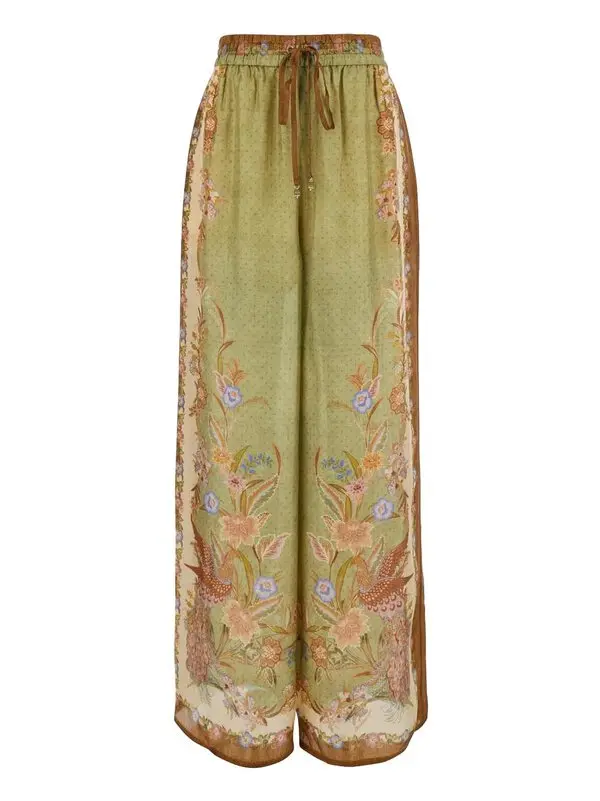 Zimmermann Indra Silk Pants - Multicolor