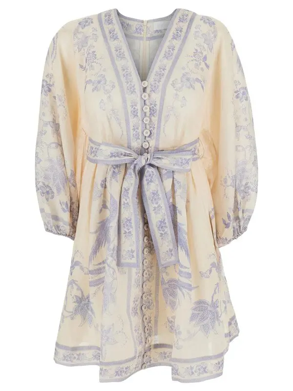 Zimmermann Indra Linen Dress - Multicolor