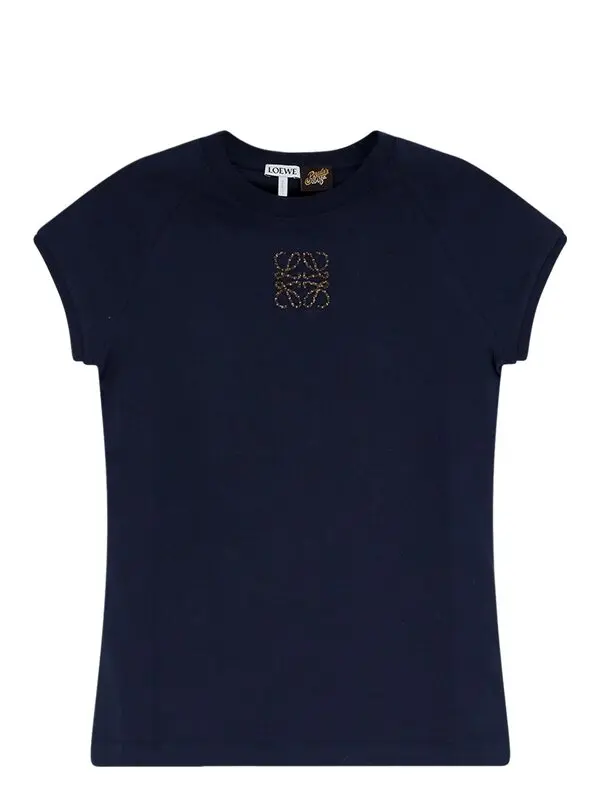 Loewe Cotton T-shirt With Embossed Anagram Logo - Multicolor