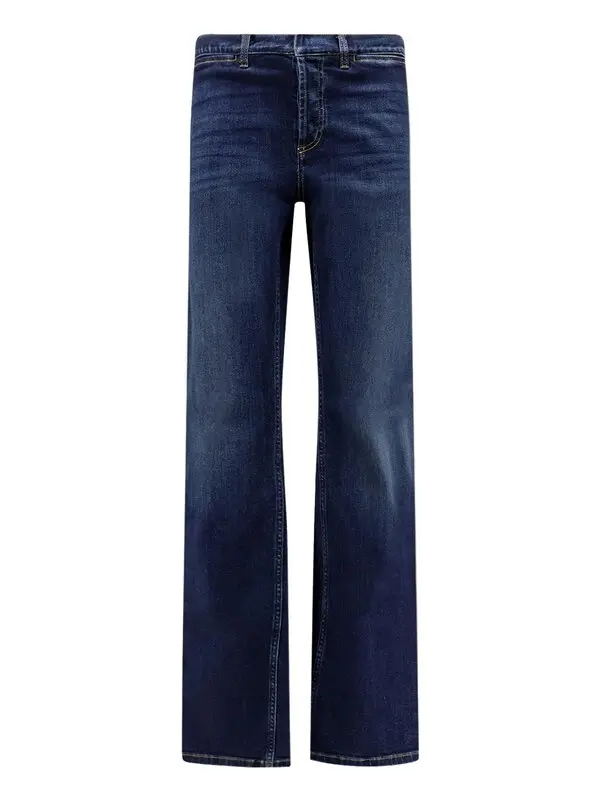 Gucci Denim Jeans With Nastro Web Profile - Blue