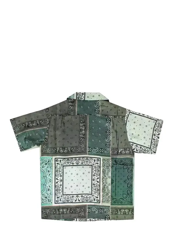 Amiri Bandana-print Silk Shirt - Green
