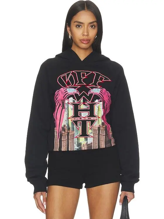 Off-White Starcity Raglan Hoodie - Black