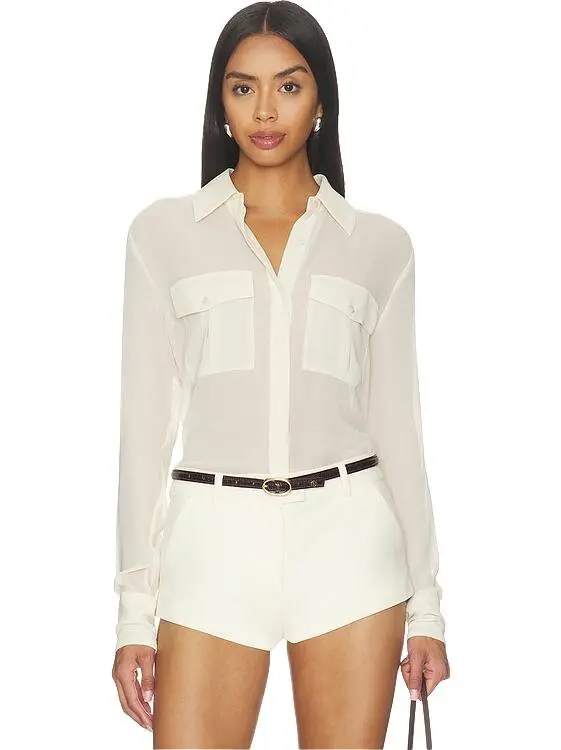 NICHOLAS Chloe Shirt - Ecru