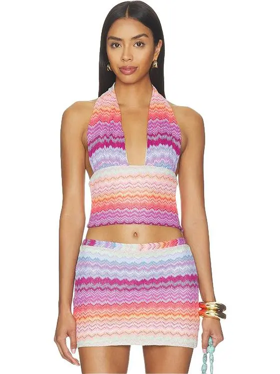 PQ SWIM Sienna Halterneck Top - Sunkissed