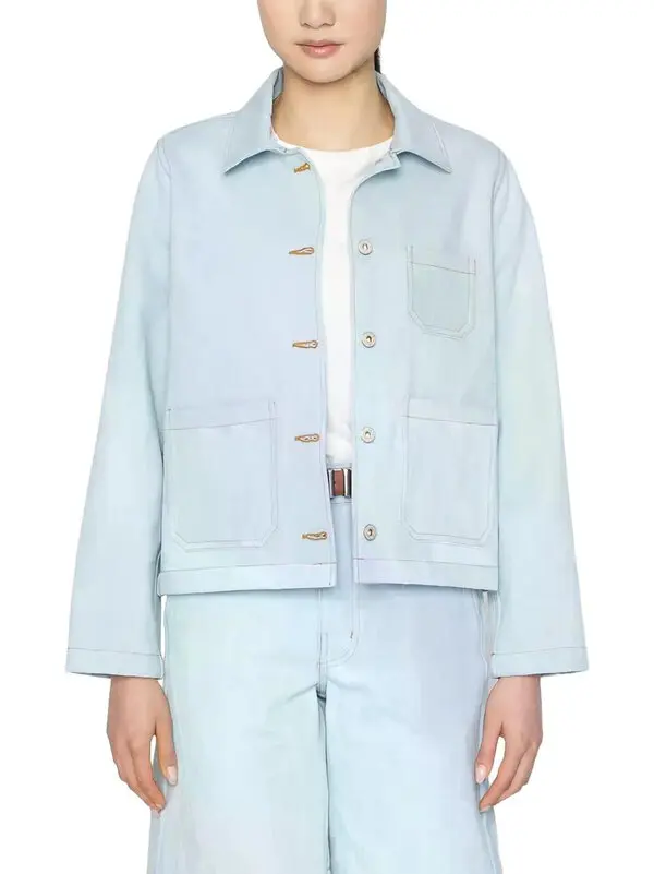 Naked & Famous Denim Gracie Patch-pocket Denim Jacket - Blue
