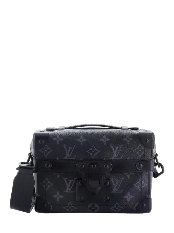 LOUIS VUITTON Soul Trunk Bag Monogram Eclipse Canvas Shoulder Bag - Black