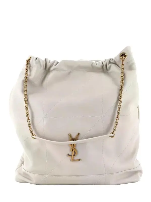 Saint Laurent Jamie 4.3 Pochon Quilted Leather Shoulder Bag - Neutrals