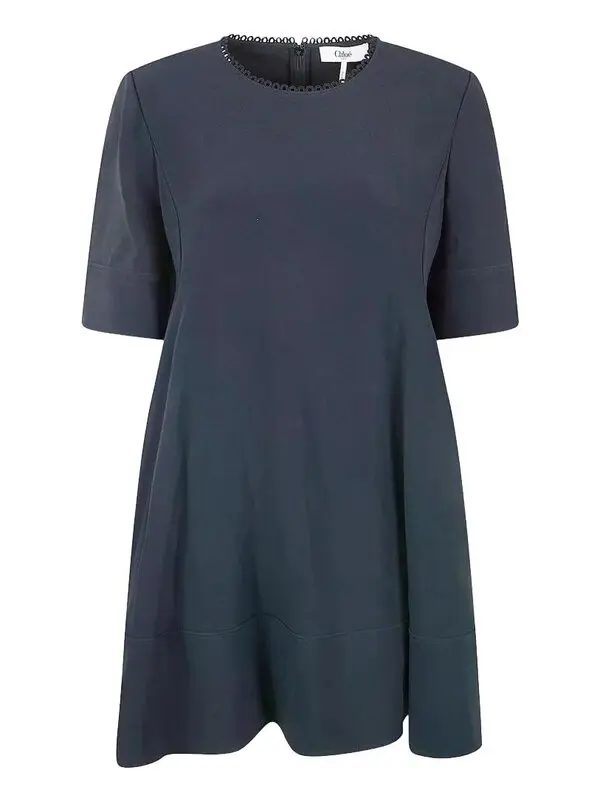 Chloé A-line Mini Dress - Black