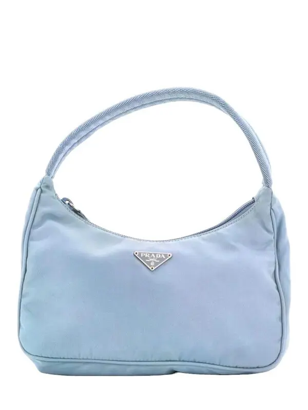 Prada Tessuto Mini Hobo Bag - Blue