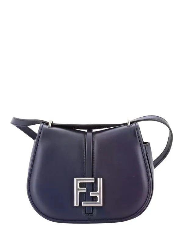 Fendi C'mon Leather Shoulder Bag - Blue