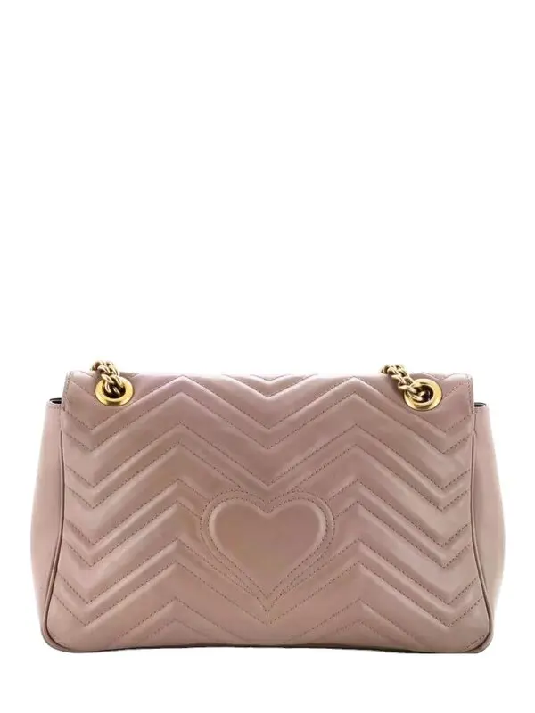 Gucci Gg Marmont Matelassé Leather Medium Shoulder Bag - Neutrals