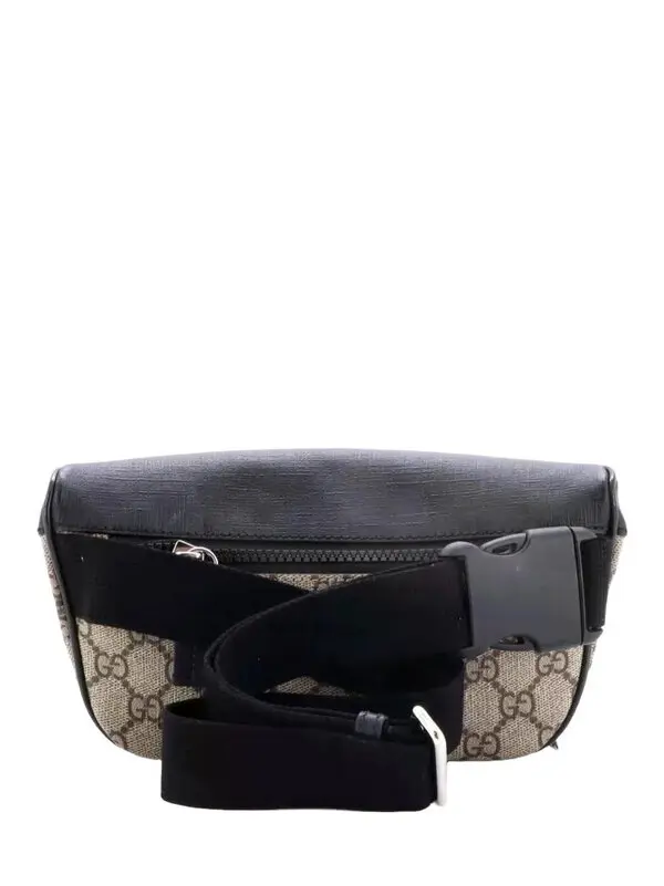 Gucci Gg Coated Canvas Medium Belt Bag - Black