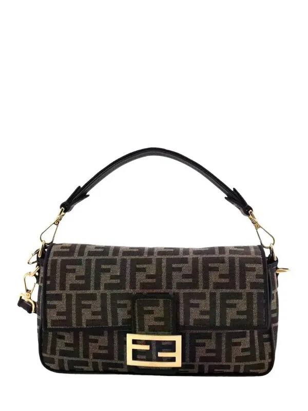 Fendi Zucca Canvas Baguette Bag - Brown
