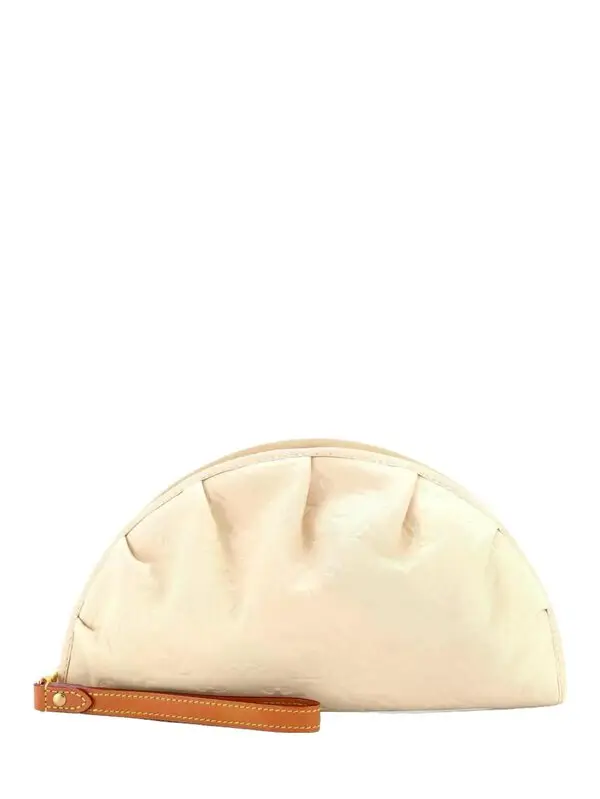 LOUIS VUITTON Monogram Leather Pouch Clutch - Neutrals