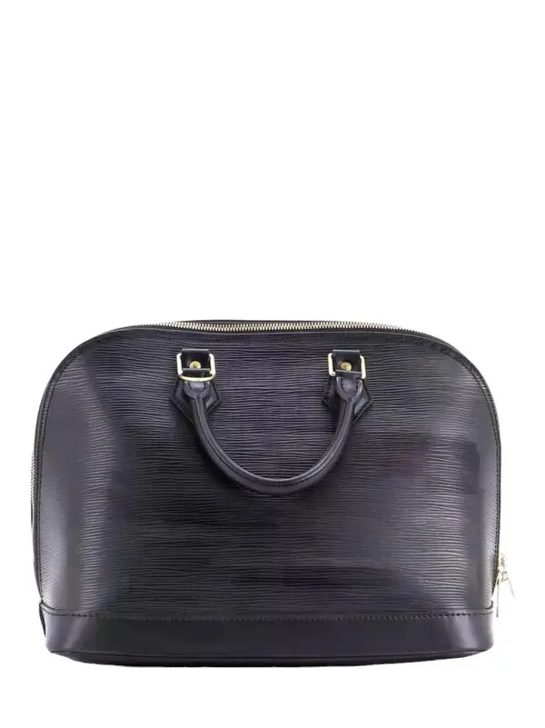 LOUIS VUITTON Vintage Alma Epi Leather Pm Satchel - Black