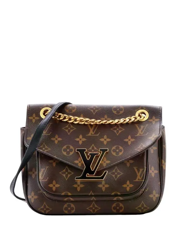 LOUIS VUITTON Passy Monogram Canvas Crossbody Bag - Brown