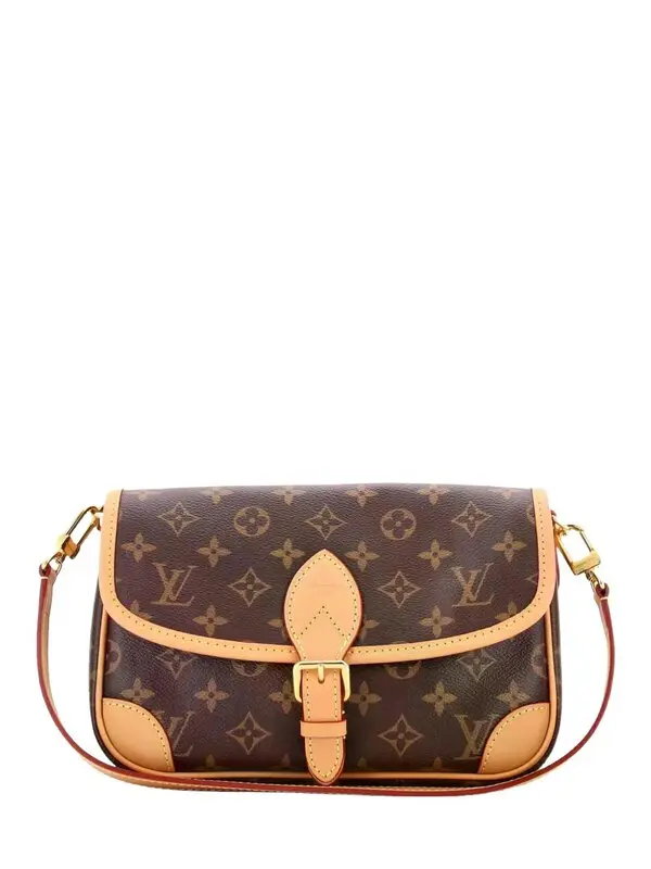 LOUIS VUITTON Diane Nm Monogram Canvas Crossbody Bag - Brown