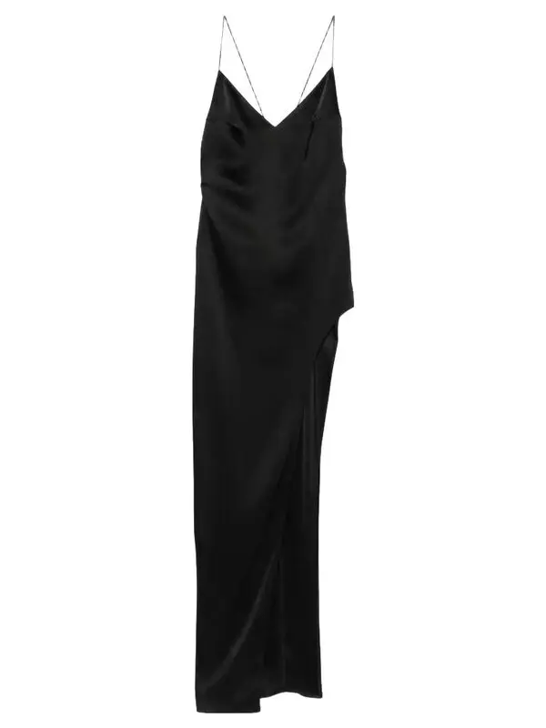 VESTIAIRE D'UN OISEAU LIBRE Tri-cut Side-slit Dress - Black