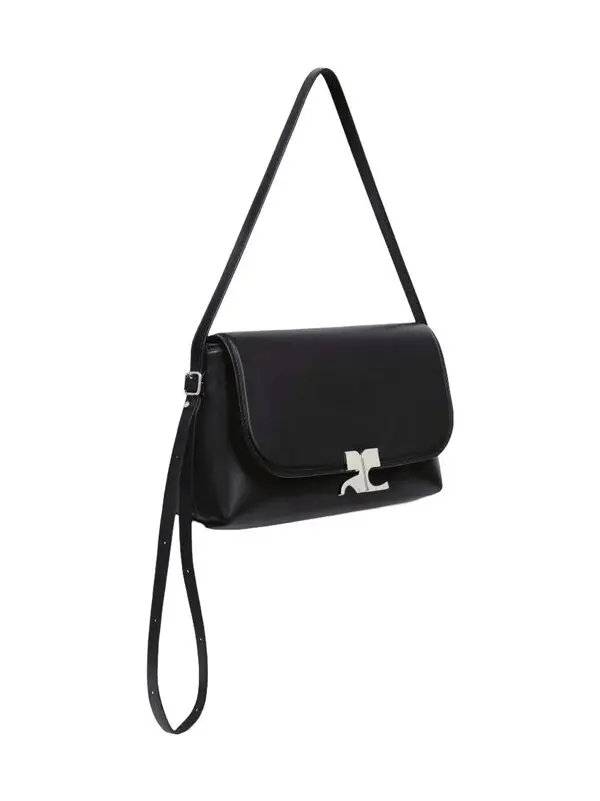 COURREGES Icôntype Shoulder Bag - Black