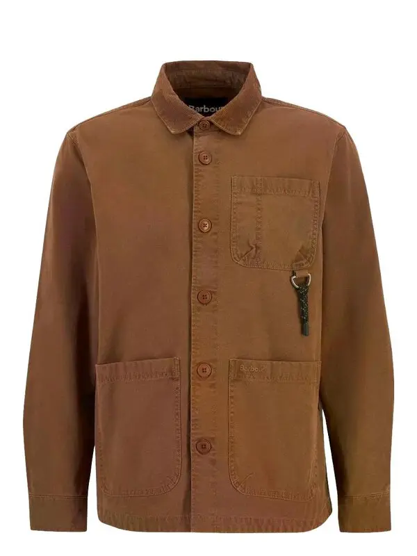 Barbour Bowland Garment Dyed Overshirt - Brown