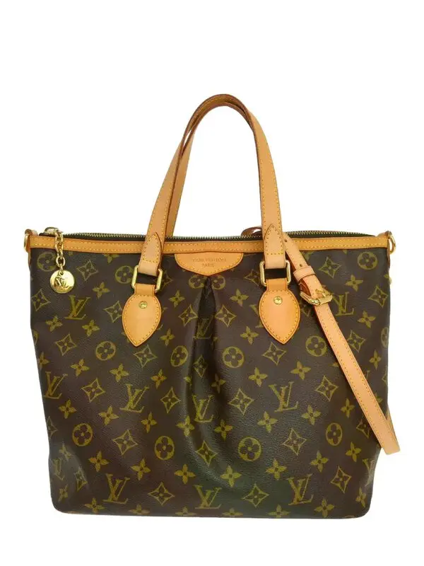 LOUIS VUITTON Monogram Palermo Pm Tote Bag - Brown