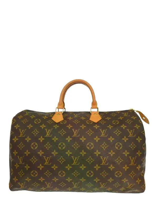 LOUIS VUITTON 40 Speedy Monogram Tote Bag - Brown
