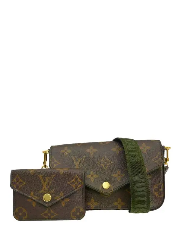 LOUIS VUITTON Monogram Felicie Shoulder Bag - Brown