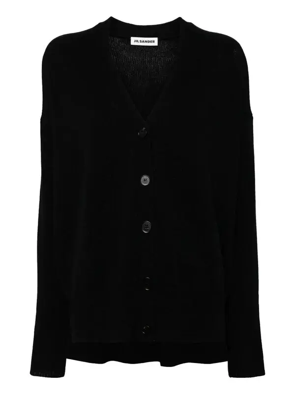 JIL SANDER V-neck Cashmere Cardigan - Multicolor