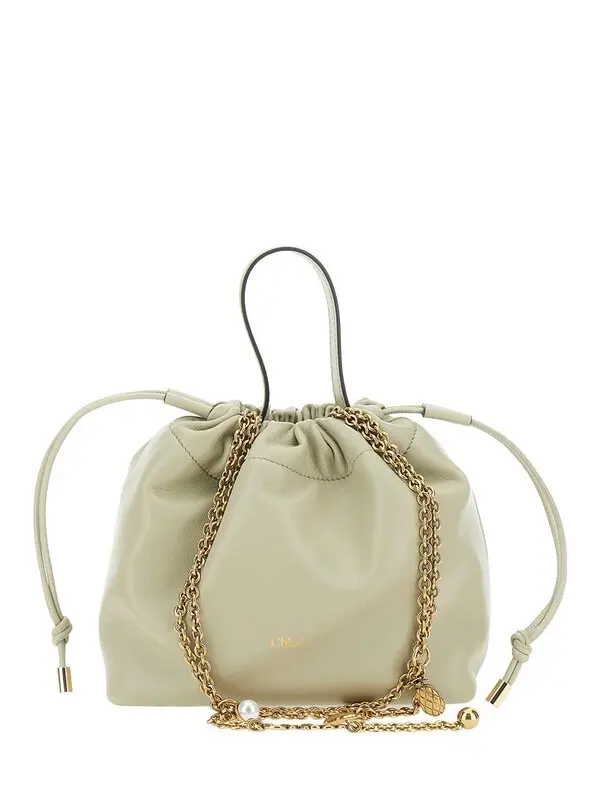 Chloé P789 Drawstring Bag With Chain Strap - Multicolor