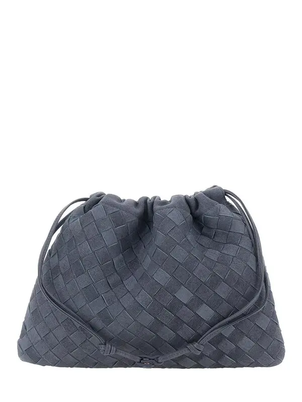 Bottega Veneta Suede Shoulder Bag With Drawstring Closure - Multicolor