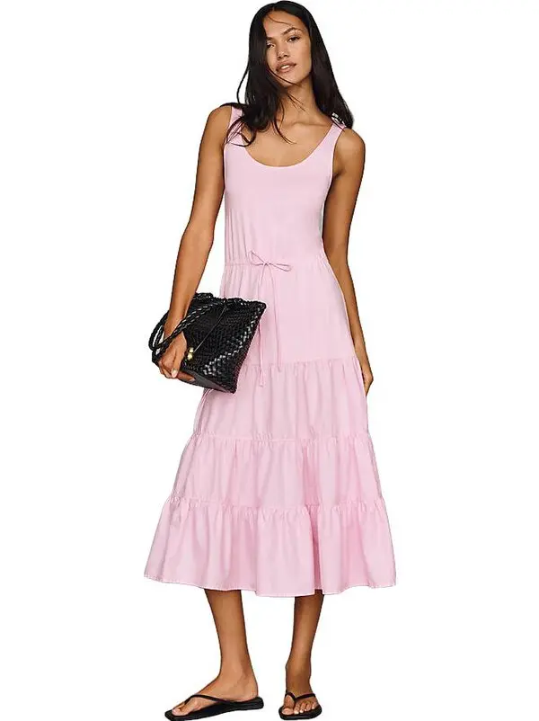 NATION LOS ANGELES Denise Tiered Dress - Pink