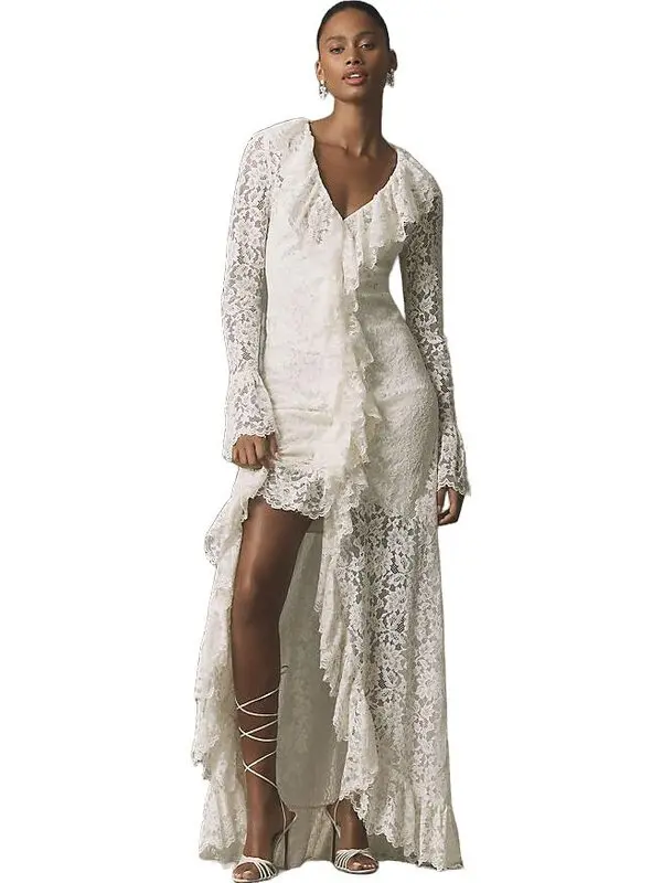 DE LA VALI Clementina Maxi Dress - Ivory