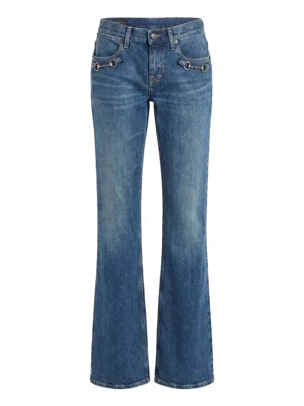 Gucci Low Rise Flare Pants - Multicolor