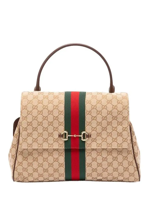Gucci Horsebit Web Handbag - Multicolor
