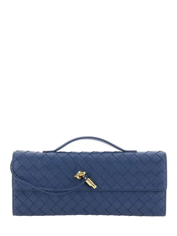Bottega Veneta Andiamo Leather Clutch With Knot Closure - Multicolor