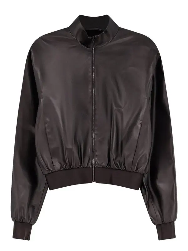 Gucci Soft Nappa Leather Bomber Jacket - Multicolor