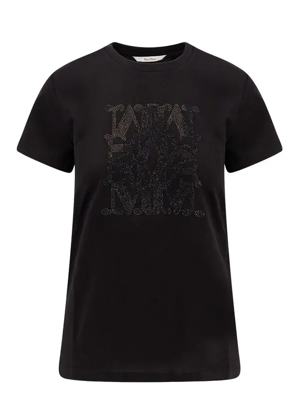 Max Mara Embellished Cotton T-shirt - Multicolor