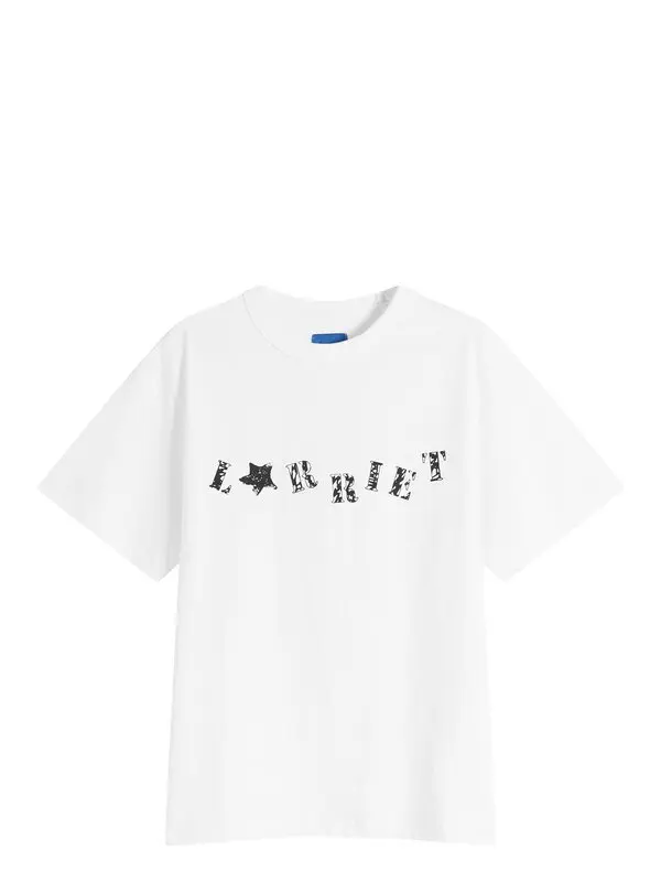 LARRIET Stencil T-shirt - White/black
