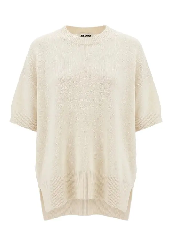 JIL SANDER Crew Neck Cashmere Sweater - Multicolor