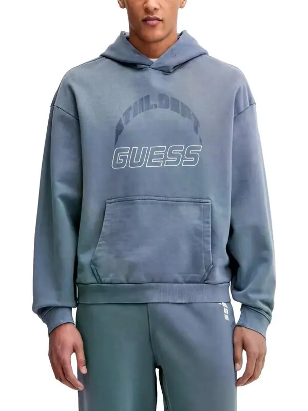 Guess Long-sleeve Hoodie - Blue