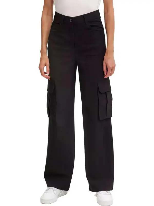 Sisley Cargo Pocket Trousers - Black
