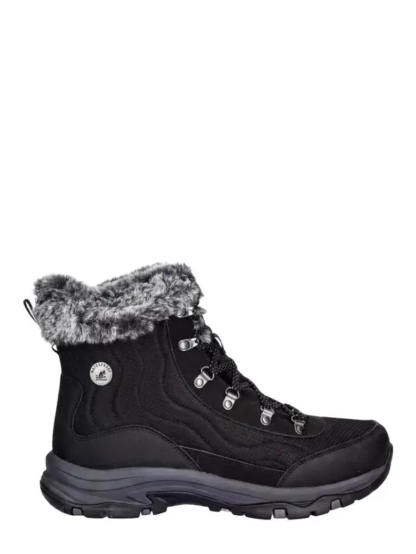 Sketchers Trego Waterproof Lace-up Snow Boots - Black